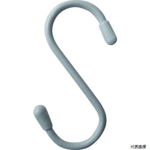 【特長】 ●被覆線ですのでサビず、相手側にキズをつけません。 【用途】 ●一般商品の収納の吊具として。 ●物の吊り下げ、引っ掛けとして 【仕様】 ●使用荷重(kN)：0.058 ●色：白 ●D(mm)：4 ●L(mm)：75 ●S(mm)：...
