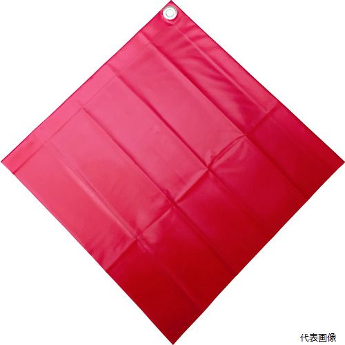 【特長】 ●積載物が車両の全長を超えてしまう場合に周囲に注意を促すための赤旗です。 ●ハトメにロープ・チューブゴムなどを通して取り付けられます。 【用途】 ●注意・警告喚起。 ●安全確保・環境整備。 【仕様】 ●表示内容：赤無地 ●縦(mm...