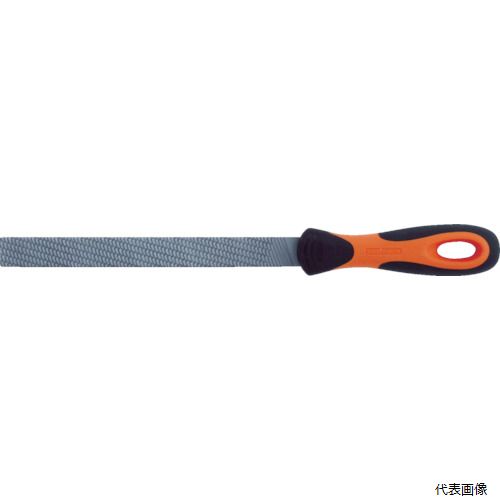 【特長】 ●エッジと面が平行です。 ●ダイアゴナルカットです。 ●対象物に対して高い研磨力を発揮します。 ●軟鋼、ステンレス鋼、軽金属合金と硬質プラスチックに特化した商品です。 ●エルゴハンドル付のヤスリです。 【仕様】 ●仕上がりタイプ：...