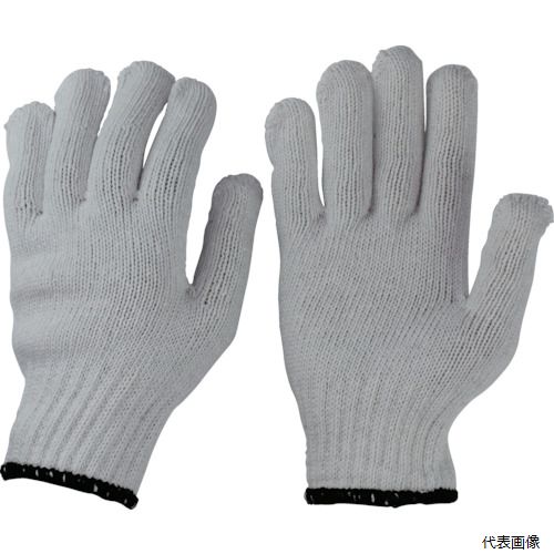 【特長】 ●3本編みの強力軍手です。 【用途】 ●一般作業に。 【仕様】 ●色：ホワイト ●サイズ：L ●ゲージ数：7 ●全長(cm)：23.0 ●手のひら周り(cm)：24.0 ●中指長さ(cm)：7.5 ●厚さ(mm)：1.5 ●リスト...