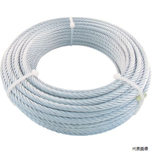 【特長】 ●JIS規格品ワイヤロープです。 ●玉掛けワイヤの製作等にもご使用頂けます。 ●メッキ付のため、耐食性にも優れています。 【用途】 ●船舶、漁業、土木建築他。 【仕様】 ●ロープ径(mm)：12 ●長さ(m)：30 ●使用荷重(k...