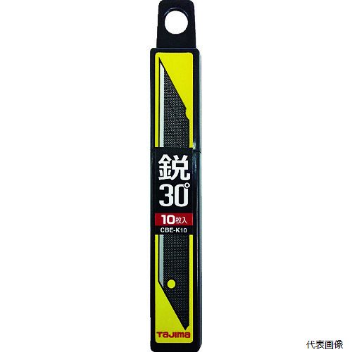【特長】 ●A型カッター用鋭角30°替刃です。 【仕様】 ●全長(mm)：86 ●刃厚(mm)：0.38 ●刃長(mm)：72 ●適合本体：DC-E395BK ●刃タイプ：A型刃(0.38mm厚×9mm幅) ●入数：10枚入り ●適合商品：...