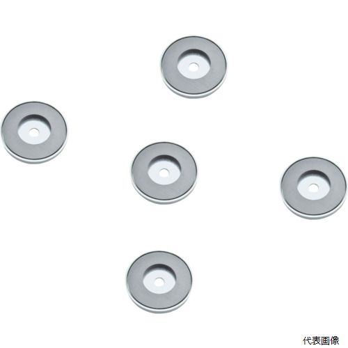 【特長】 ●10個で1パックのお買い得品番です。 ●キャップを付けることにより、磁石単体より5倍〜10倍の吸着力が上がります。 【用途】 ●吸着用。 【仕様】 ●表面磁束密度(T)：0.206 ●吸着力(N)：245.17 ●外径(mm)：...