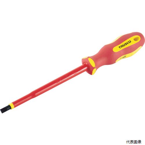 【特長】 ●人間工学に基づいたグリップデザインを採用しています。 ●セーフティーサイン付です。 【用途】 ●電気・通信設備工事などの作業に適しています。 【仕様】 ●刃先：［［−］］3.0 ●軸長(mm)：100 ●全長(mm)：170 ●...
