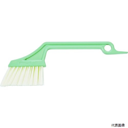 【特長】 ●サッシなど、細かいところのホコリ取りに便利です。 ●こびりついた汚れを取るヘラ付ブラシです。 【用途】 ●狭いところの掃除に。 ●色：グリーン ●縦(mm)：230 ●横(mm)：80 ●厚さ(mm)：15 【材質／仕上】 ●ポ...