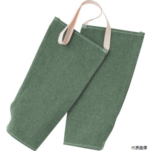 【特長】 ●空気中では燃えない耐炎繊維と高耐熱で高強度のアラミド繊維との混紡糸を使用して製造された高性能を誇る耐炎耐熱性素材です。 ●手元にマジックテープ付です。 【用途】 ●溶接、溶断作業用保護具として。 【仕様】 ●厚さ(mm)：1.6...