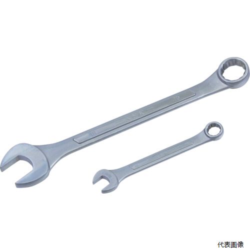 【特長】 ●メガネとスパナを合体させた片目片口レンチです。 ●スパナ部で早回し、メガネ部で本締めができます。 【用途】 ●ボルトやナットの締め付け、緩め作業に。 【仕様】 ●二面幅寸法(mm)：24 ●全長(mm)：310 【材質／仕上】 ...