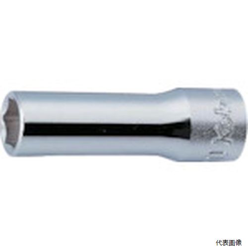 【特長】 ●ボルト/ナットに接する開口部（6角）はもちろんのこと、差し込み側の四角駆動部にも角を傷めずハイトルクを確実に伝える面接触のフラットドライブを採用しています。 【仕様】 ●差込角(mm)：9.5 ●対辺寸法(mm)：10 ●全長(...