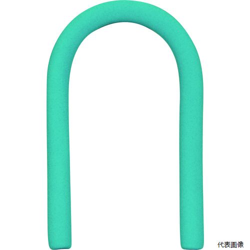 【特長】 ●手で自由に曲げられ色々な用途に使用できます。 ●表面は柔らかいゴムでできているので、すべり止め効果が抜群です。 【用途】 ●小物などの吊り下げや結束具として。 【仕様】 ●色：ブルー ●使用荷重(kN)：0.05 ●外径(mm)...