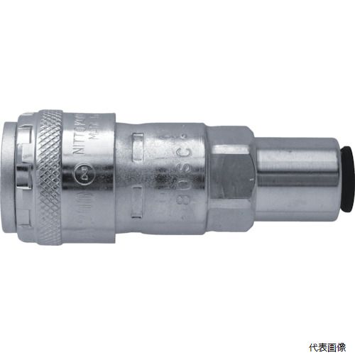 【特長】 ●押し込むだけでワンタッチ接続ができ、操作性に優れています。 【仕様】 ●適合チューブ外径D(mm)：8 ●最高使用圧力(MPa)：1.5 ●使用流体：空気 ●適合チューブ外径(mm)：8 ●使用温度範囲(℃)：-20〜60 ●耐...