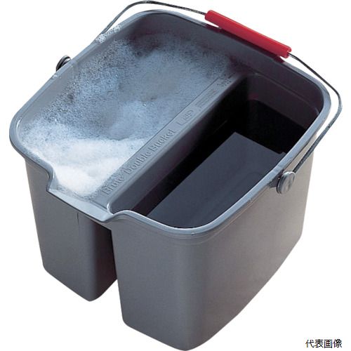 【特長】 ●洗剤液とすすぎ水を同時に運べるバケットです。 ●耐久性、耐薬品性に優れています。 【用途】 ●バケツ ●清掃 ●容量(L)：16.1 ●間口(mm)：371 ●奥行(mm)：352 ●高さ(mm)：257 ●色：グレー ●食品衛...