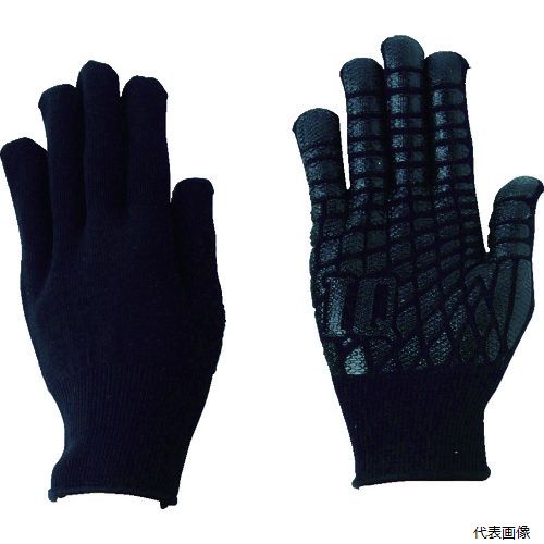 【特長】 ●人間工学に基づいたすべり止めパターンでグリップ力を発揮します。 【用途】 ●軽作業・日曜大工・一般作業に。 【仕様】 ●色：ブラック ●サイズ：フリー ●ゲージ数：13 ●全長(cm)：21.0 ●手のひら周り(cm)：19.6...