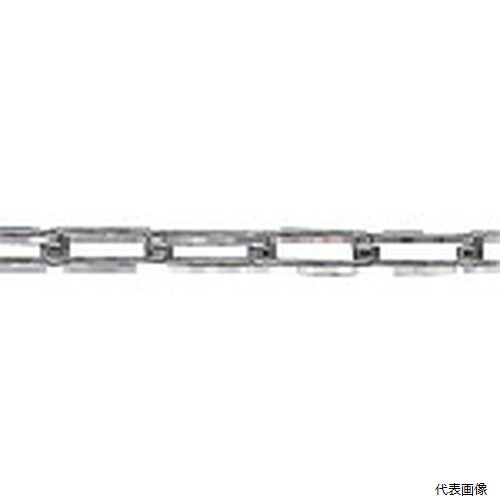 【特長】 ●ステンレス製でさびにくく、耐久性に優れます。 ●リンク：溶接止め 【仕様】 ●全長(m)：15 ●線径d(mm)：6 ●内長P(mm)：31 ●内幅W(mm)：9 ●使用荷重(kN)：3.43 【材質／仕上】 ●ステンレス(SU...