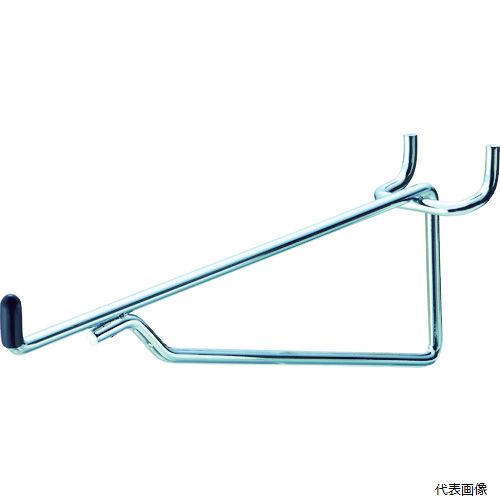 【特長】 ●パンチングボード用フックです。 ●用途に合わせて使用できます。 【用途】 ●工具の収納・分類に。 ●ディスプレイ・装飾・空間演出・壁面収納に。 【仕様】 ●幅(mm)：29 ●奥行(mm)：170(165) ●色：シルバー ●品...