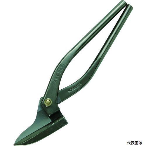 【特長】 ●砂鉄系刃金日立安来SLD鋼を刃に使用しています。 ●平板を上下に逃がすため、歪を押さえ左右の切り口が平に切れます。 ●表面はクロニッケルメッキ仕上げです。 ●本職用板金鋏です。 ●直線切り専用のため、板にひずみができにくいです。...