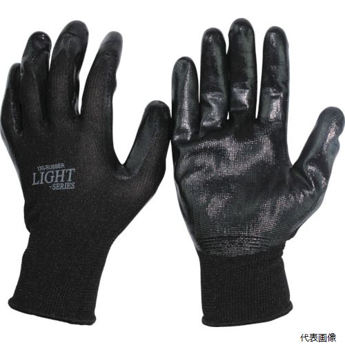 【特長】 ●耐油性、耐突き刺しに優れたニトリルコートタイプです。 【用途】 ●組立作業、機械、メッキ、塗装、自動車関連。 【仕様】 ●色：ブラック ●サイズ：LL ●ゲージ数：13 ●全長(cm)：23.5 ●手のひら周り(cm)：18.0...