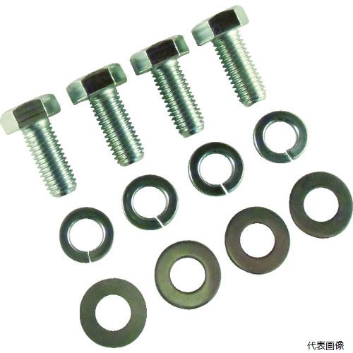 【特長】 ●鋼鉄製運搬車にストッパーをしっかり固定します。 【用途】 ●鋼鉄製運搬車ストッパー専用として。 【仕様】 ●適合台車：OH-1、OH-2タイプ用 ●パッケージ：ボルトンパック（ブリスターパック） ●ユニクロ　六角ボルト全ねじ10...