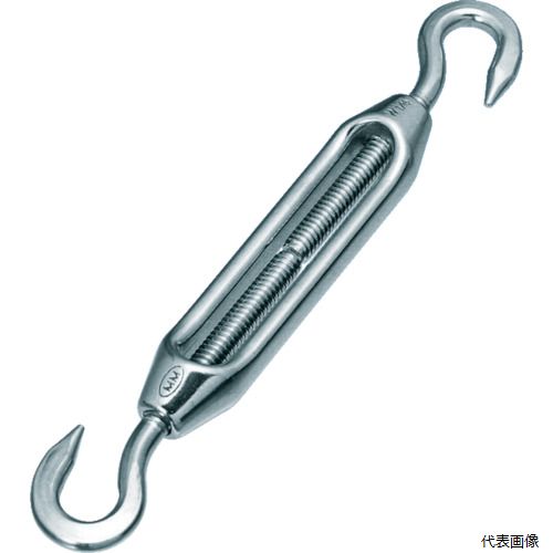 【特長】 ●枠を回転させると、緩めたり、締めたりすることができます。 【用途】 ●ワイヤロープの張り具合の調節に。 【仕様】 ●使用荷重(kN)：0.49 ●ねじ径：M5 ●L(mm)：70 ●W(mm)：14 ●S(mm)：7 ●L1(m...