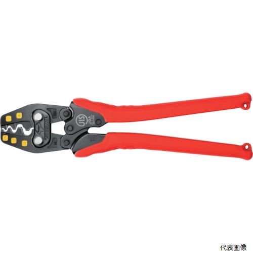 【特長】 ●作業効率がアップする両面カラーマーカー仕様です。 ●仮押さえ可能で、スリーブを潰さず電線の差込がスムーズにできます。 ●JISC9711認証取得商品です。 ●成形確認機構内蔵で圧着マークがくっきりするため、ミス防止になります。 ...