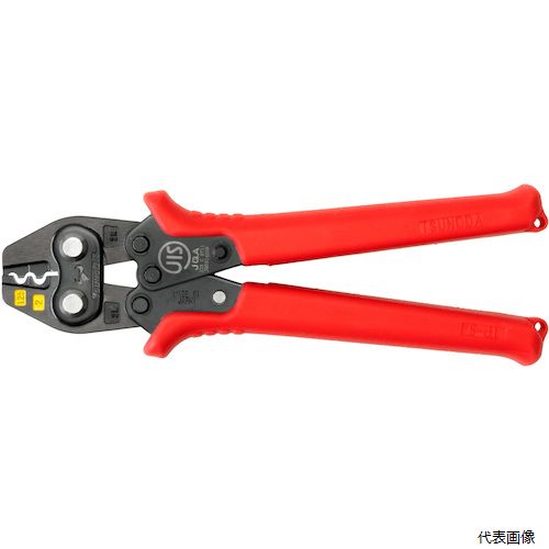 【特長】 ●圧着荷重をJIS基準比最大48.7％軽減しました。 ●仮押さえ可能です。 ●スリーブを潰さず電線の差込がスムーズにできます。 ●コンパクトタイプです。 ●JISC9711適合品です。 【用途】 ●裸端子・裸スリーブの圧着作業用。...
