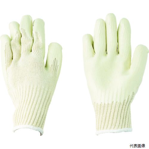 【特長】 ●強力で堅牢度抜群のゴム手袋です。 ●柔軟性も備えています。 【用途】 ●運送・土木建築・鉄工業など。 【仕様】 ●色：ホワイト ●サイズ：フリー ●ゲージ数：7 ●全長(cm)：25.0 ●手のひら周り(cm)：21.0 ●中指...