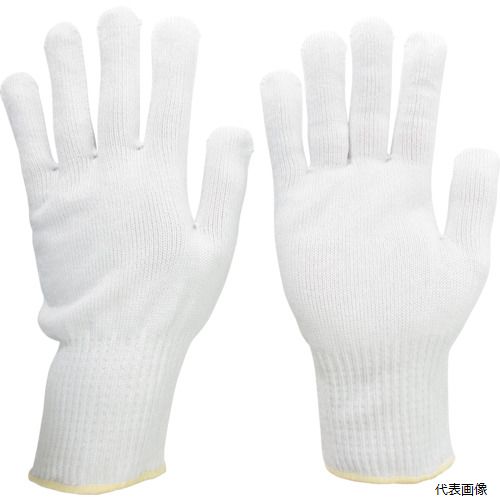 【特長】 ●ステンレス繊維と摩耗に強い高強力ポリエチレン（ツヌーガ［［R下］］）を使用しているので耐久性が高いです。 ●薄手なのでインナー用としても使用できます。 ●金属糸を使用していますが、糸の加工技術により高い伸縮性を持たせています。 ...