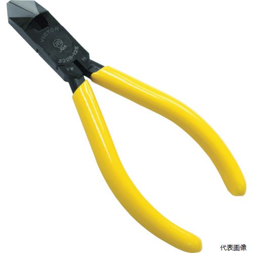【特長】 ●細線や銅線の切断に適しています。 【仕様】 ●全長(mm)：130 ●刃表面形状：ラウンド刃 ●切断能力(mm)軟鉄線：φ1.2 ●切断能力(mm)銅線：φ2.0 ●カバー：有り ●ラウンド刃 【材質／仕上】 ●構造用炭素鋼 ●...
