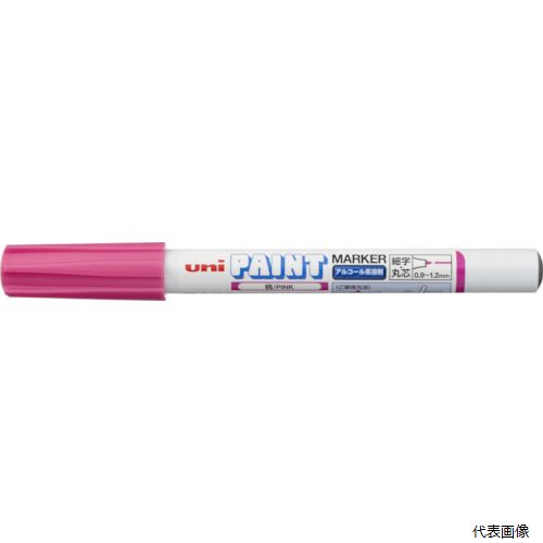 【特長】 ●インクの主溶剤をキシレンからアルコール系に変更し、ノンキシレンだから安心・安全です。 【用途】 ●工業用として各種素材、部品へのマーキング、識別に最適。 【仕様】 ●インク色：桃 ●文字サイズ：細字 ●文字サイズ(mm)：細字 ...