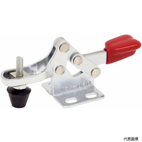 【特長】 ●溶接治具、組立治具、検査治具、加工治具に最適です。 【仕様】 ●全長(mm)：78.2 ●締圧力(kN)：0.3 ●付属ボルト径：M4×16 ●クランプアーム移動角度(°)：95 ●ハンドル操作角度(°)：110 ●締付力(kN...