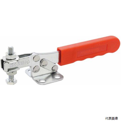 【特長】 ●溶接治具、組立治具、検査治具、加工治具に最適です。 【仕様】 ●全長(mm)：199 ●締圧力(kN)：2.5 ●付属ボルト径：M6×50 ●クランプアーム移動角度(°)：75 ●ハンドル操作角度(°)：70 ●締付力(kN)：...