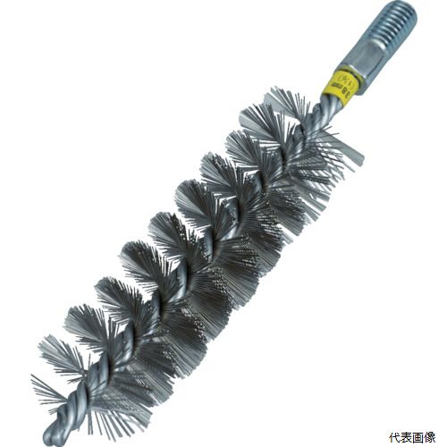 【特長】 ●スパイラル型ブラシは、煙突掃除用ブラシなどにみられる様な針金を芯線にしてそれをねじることにより、線材を固定しているブラシです。 ●パイプ内径、ねじ孔の内面など、普通のブラシでは届きにくい場所のクリーニング、バリ取り、その他のスケ...