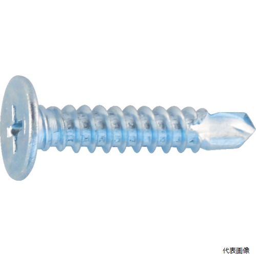 【特長】 ●頭厚0.9mmの極薄頭ですのでザグリがない箇所に使用しても頭の出っ張りが少ないドリルねじです。 ●ねじを取り付けた上からさらに別の取り付け物を締結しても不陸が発生しにくいです。 【用途】 ●薄鋼板と鉄骨の締結など。 【仕様】 ●...