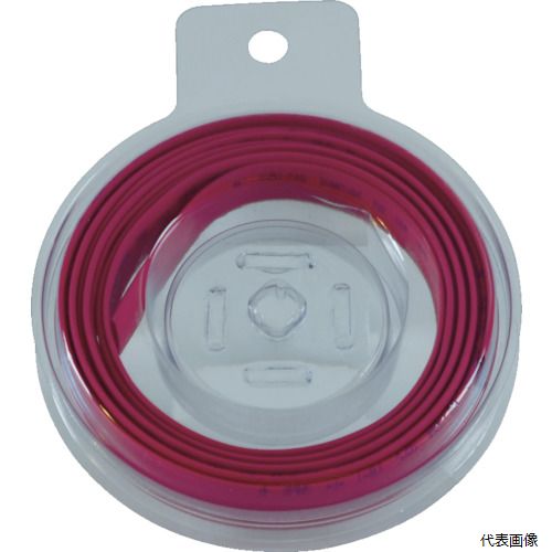【特長】 ●1袋2m入りの使いきりサイズです。 【用途】 ●電線接続部、パーツ類の絶縁、保護はもとよりパイプの防食など多くの用途に応用が可能です。 【仕様】 ●色：赤 ●収縮後肉厚(mm)：0.36 ●収縮前内径(mm)：2.0±0.2 ●...