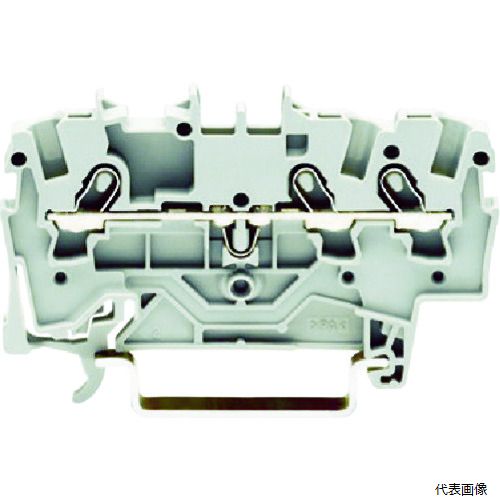【特長】 ●スプリング式端子台で省工数、省スペース、緩みなく増し締め不要です。 ●単線およびフェルール付より線は電線を差し込むだけで結線可能です。 【用途】 ●制御盤内、中継箱内の電線接続用に。 【仕様】 ●色：グレー ●長さ(mm)：4....
