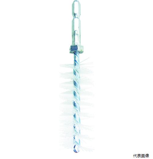 【特長】 ●六角軸タイプなので電動工具に簡単に装着できます。 ●異径線を使用。丸線ネジリブラシの約4倍の軸強度です。 ●ドライバーに装着しやすいストップナット付きです。 ●先端は緩衝用に樹脂加工しています。 【用途】 ●ステンレス、アルミ製...