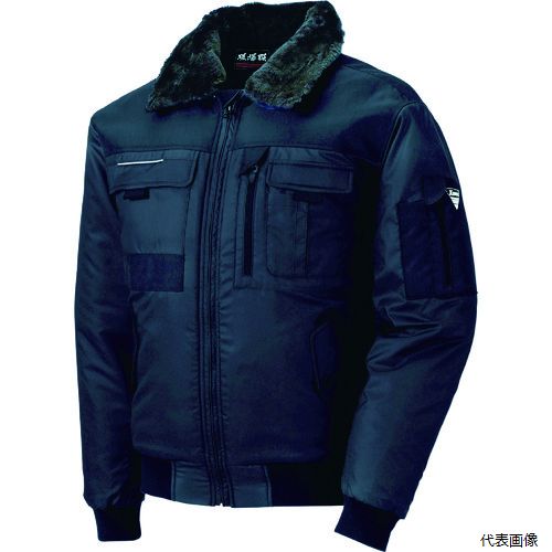 【特長】 ●見た目の格好良さと抜群の防寒性、過酷な環境でも快適な防寒服です。 【用途】 ●現場作業用。 【仕様】 ●色：ブラック ●サイズ：LL ●着丈(cm)：70 ●胸囲(cm)：123 【材質／仕上】 ●表：ポリエステル100% ●裏...