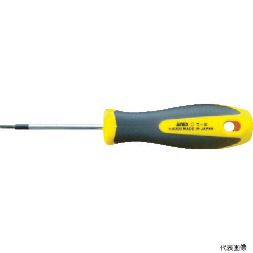 【特長】 ●トルクス［［R下］］ネジ用のドライバーです。 ●T6〜T40はいじり止め付ネジにも対応しています。 【仕様】 ●刃先：T8 ●軸長(mm)：60 ●全長(mm)：143 ●先端サイズ(mm)：φ2.3 【材質／仕上】 ●軸：特殊...