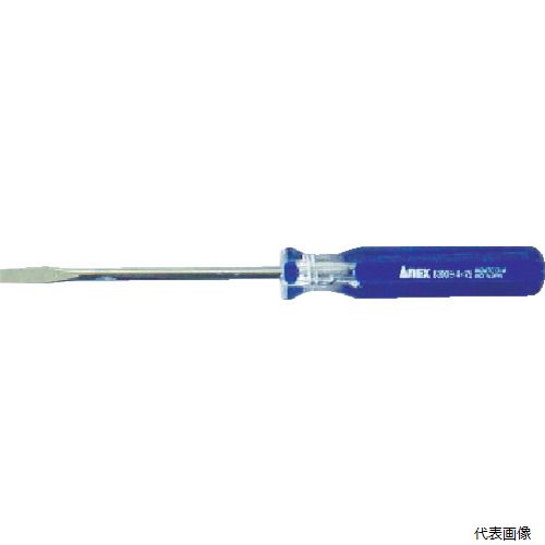 【特長】 ●アセテート樹脂ハンドルの細軸ドライバーです。 【仕様】 ●刃先：［［−］］4.0 ●軸長(mm)：75 ●全長(mm)：148 ●先端マグネット：有り 【材質／仕上】 ●軸：特殊合金鋼 ●グリップ：アセテート樹脂 【入数】 ●1...
