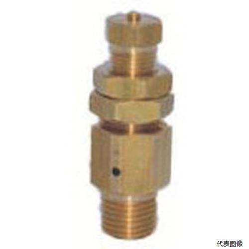【特長】 ●作動圧力の精度が±3％です。 ●シート面が端面当りの為経年変化が少なく作動が一定しています。 【用途】 ●エアー配管、回路中や末端のコネクトです。 ●接続口径D：R1/4 ●全長(mm)：50.5 ●使用流体：圧縮空気 ●幅(m...