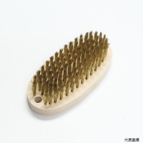 【特長】 ●下地を傷つけにくい真鍮ブラシです。 【用途】 ●下地調整に。 ●金属加工の研磨、機械のメンテナンスに。 【仕様】 ●毛材：真鍮 ●行数(行)：6 ●線径(mm)：0.15 ●植付(mm)：110 ●毛丈(mm)：18 ●全長(m...