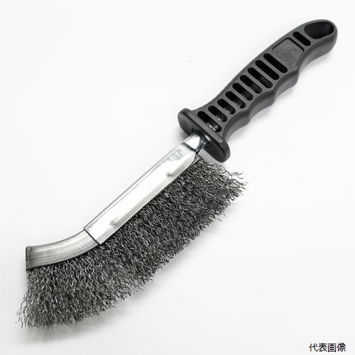 【特長】 ●グリップを握りやすく樹脂成形しています。 【用途】 ●下地調整。 【仕様】 ●毛材：ワイヤー ●行数(行)：1 ●線径(mm)：0.2 ●植付(mm)：120 ●毛丈(mm)：28 ●全長(mm)：250 ●幅(mm)：70 ●...