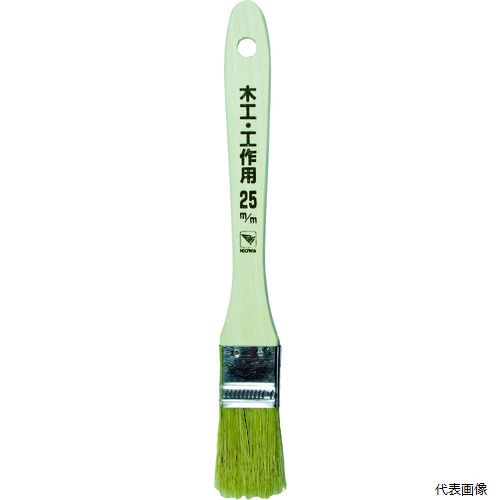 【特長】 ●腰の強い豚毛の小刷毛です。 ●FRP塗料にも使用できます。 【用途】 ●油性塗料、高粘度塗料用。 【仕様】 ●刷毛幅(mm)：25 ●毛丈(mm)：40 ●玉厚(mm)：6 ●全長(mm)：210 ●適合塗料：油性塗料 【材質／...
