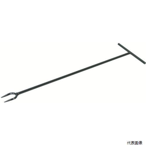 【特長】 ●長い軸で開栓作業が楽にできます。 【用途】 ●バルブの開閉作業に。 【仕様】 ●全長(mm)：1000 ●ピン幅(mm)：45 ●軸径(mm)：16 【材質／仕上】 ●鉄SS材 【入数】 ●1本 他のサイズはこちら 在庫のない商...