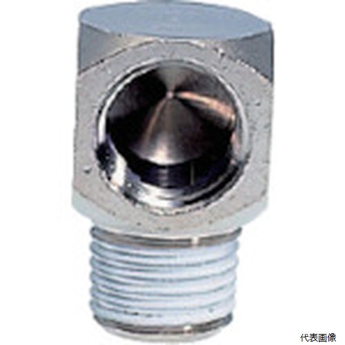 【特長】 ●コンパクト設計です。 ●ニッケルメッキをしております。 ●本体に型式をレーザーでマーキングしています。 【用途】 ●各種エア配管 【仕様】 ●接続口径D1：R3/8 ●接続口径D2：Rc3/8 ●使用流体：空気、水 ●タイプ：エ...