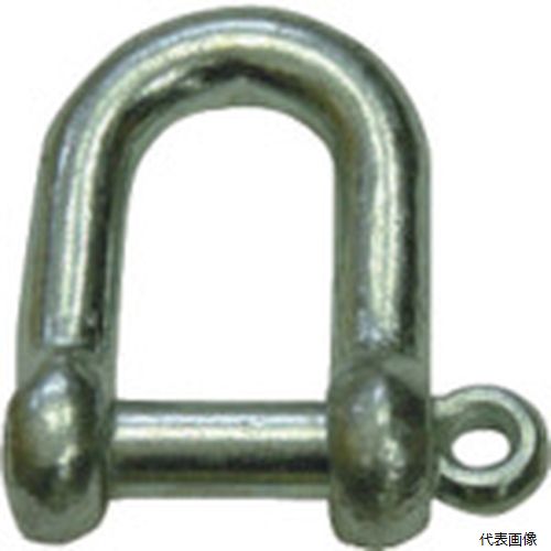 【特長】 ●メッキ加工をしています。 【用途】 ●ワイヤーと金具類の接続など。 ●ねじ径：W1/2 ●B(mm)：25 ●D(mm)：12 ●L(mm)：43 ●d(mm)：25 ●使用荷重(ton)：0.45 ●使用荷重(t)：0.42 ...