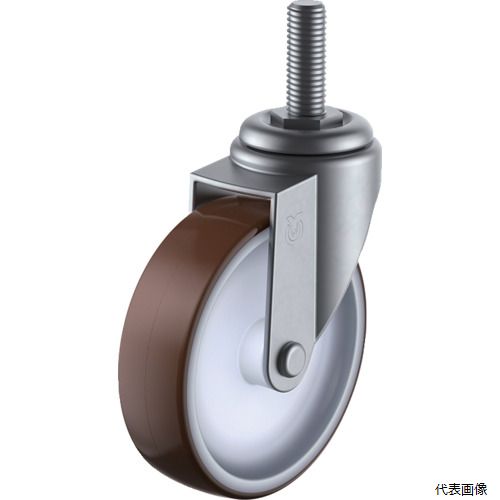 【特長】 ●耐水性・耐食性に優れたオールステンレス製金具を使用しています。 ●耐油性、耐摩耗性に優れたウレタン車輪を使用しています。 【用途】 ●オールステンレス製食品台車、薬品台車、ワゴンなどに。 【仕様】 ●許容荷重(daN)：38 ●...