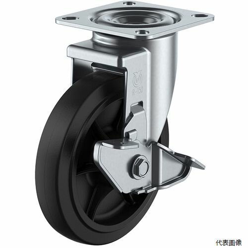 【特長】 ●ボックスパレットで使用されている標準ピッチです。 ●取付ピッチが自在、自在ストッパー付共に同一です。 【用途】 ●ロールボックスパレットなどに。 【仕様】 ●許容荷重(daN)：160 ●許容荷重(kgf)：163.2 ●車輪径...