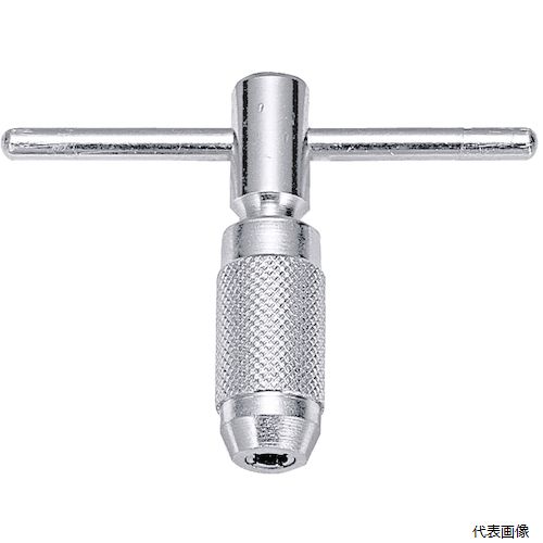 【特長】 ●扱いやすいT型ハンドルです。 【用途】 ●適応タップサイズ：M3〜M6のタップ加工。 【仕様】 ●全長(mm)：80 ●適合タップ寸法：M3〜M6 【入数】 ●1個 他のサイズはこちら 在庫のない商品は検索に表示されない場合がご...