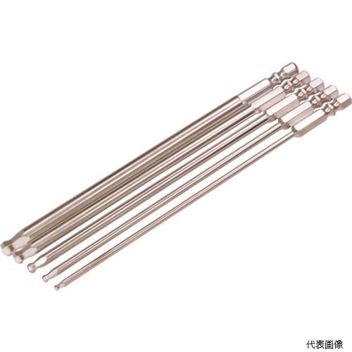 【特長】 ●背切り加工が施され、狭い場所でも作業がはかどります。 ●テーパーヘッドは本締に使える様、耐久性と耐摩性を一段と向上しました。 ●従来のボールポイントに比べ10から20％ねじり強度が高く、傾けての使用（0から20°）で特に効果を発...