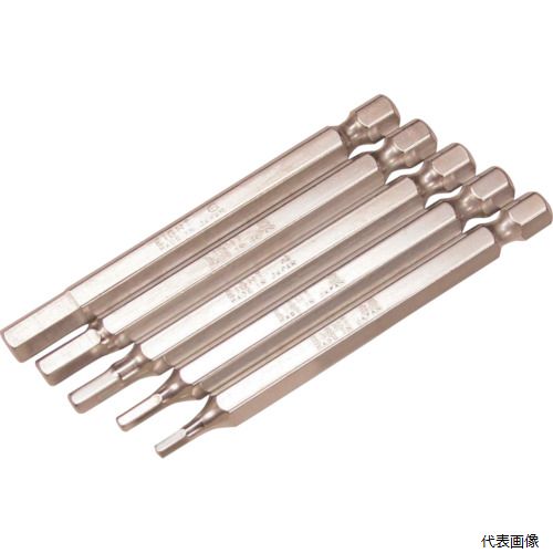 【特長】 ●ISO・JIS規格を上回るよう、設計・製作されている「プロ向け」の製品です。 【用途】 ●六角穴付ボルト類の締結用。 【仕様】 ●対辺(mm)：5 ●全長(mm)：75 ●シャンク径(mm)：6.35 ●溝位置(mm)：9 【材...